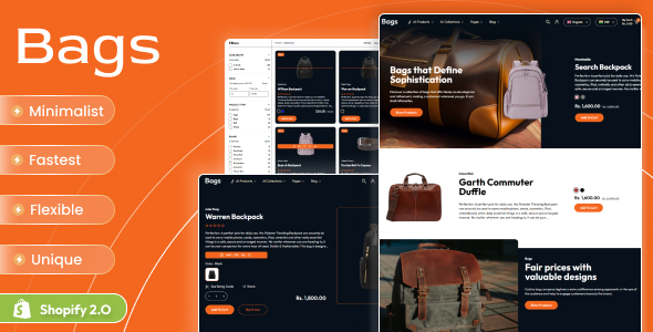 Bags - Leather Bags Store Shopify 2.0 Theme by WorkDo | ThemeForest