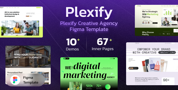 Plexify - Creative Agency Figma Template by DexignZone | ThemeForest