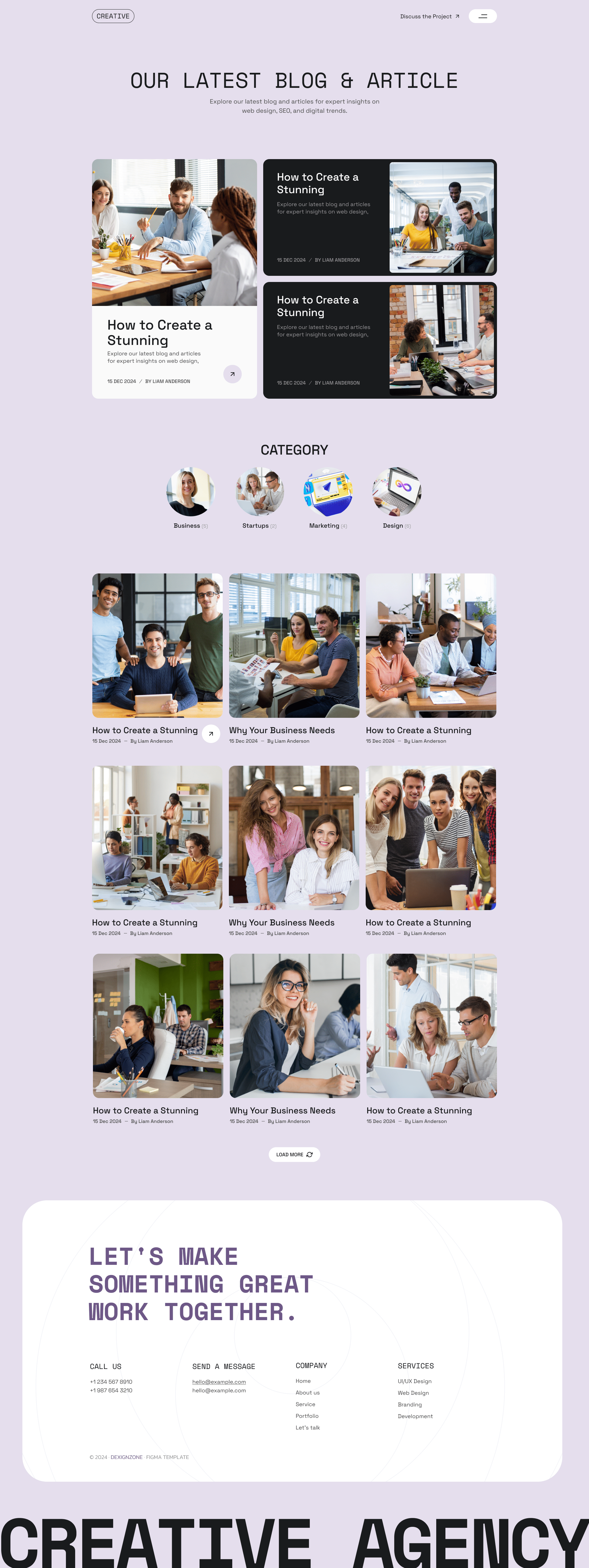 Plexify - Creative Agency Figma Template by DexignZone | ThemeForest