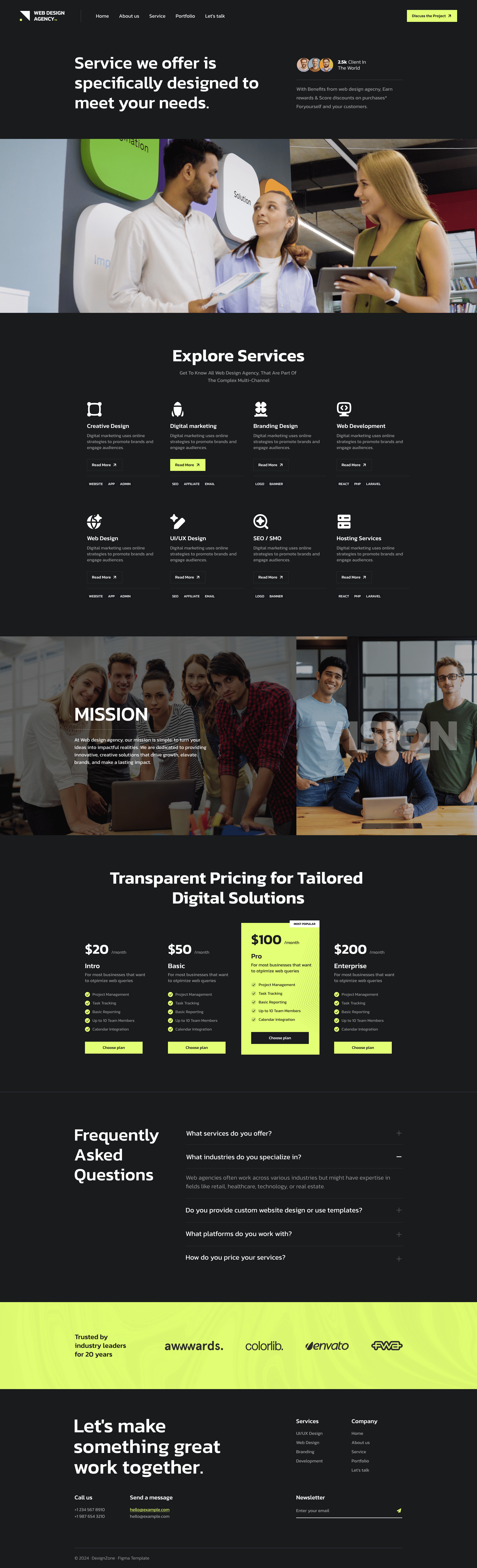 Plexify - Creative Agency Figma Template by DexignZone | ThemeForest