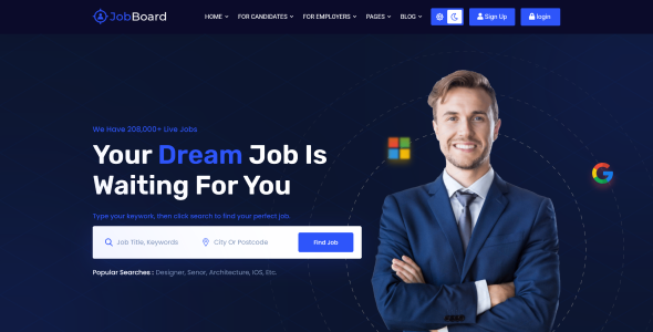JobBoard - React Job Board Job Seeker and Listing Template by DexignZone