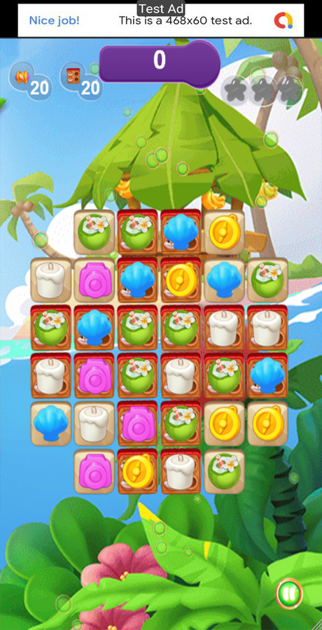 Tropical MATCH (Admob + GDPR + Android Studio) by gradle | CodeCanyon