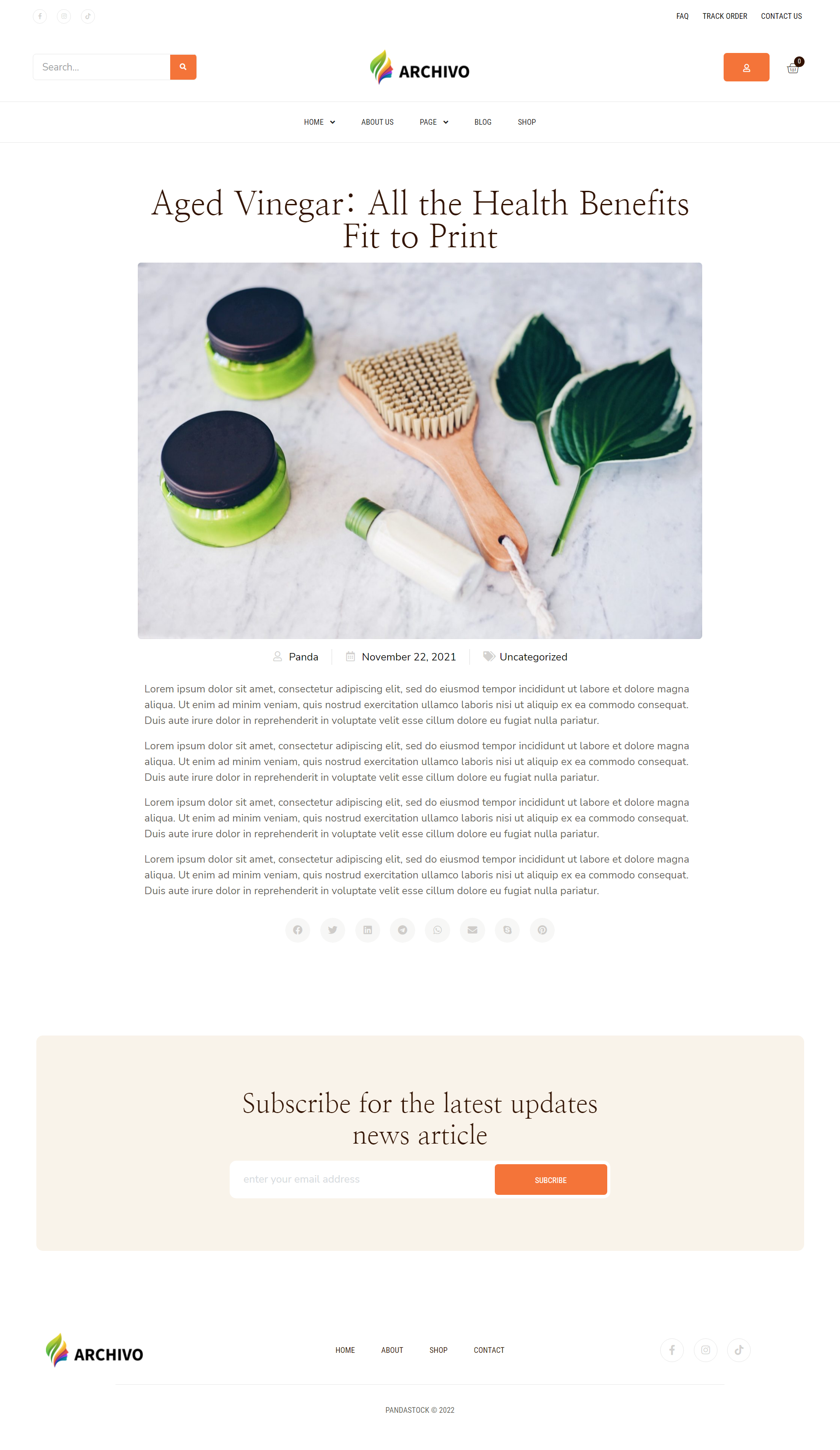 Archivo - Beauty Cosmetics & Skincare Elementor Template Kit by imoodev