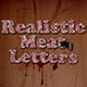 Realistic 3D Meat Letters, Graphics | GraphicRiver