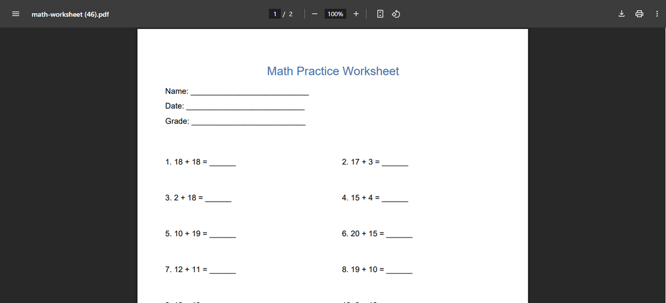 MatheMagix - Math Worksheet Generator by Romstar_Interactive | CodeCanyon