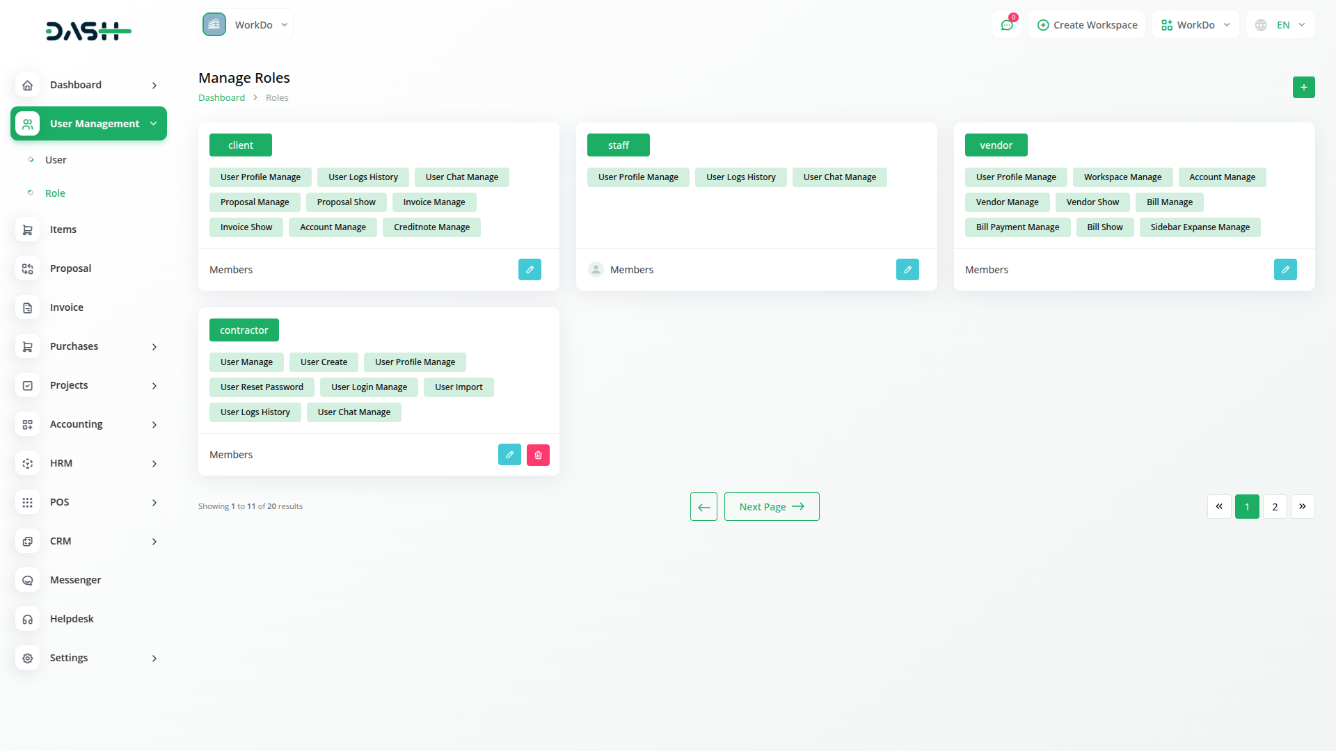 WorkDo Dash SaaS - Open Source ERP with Multi-Workspace by WorkDo | CodeCanyon