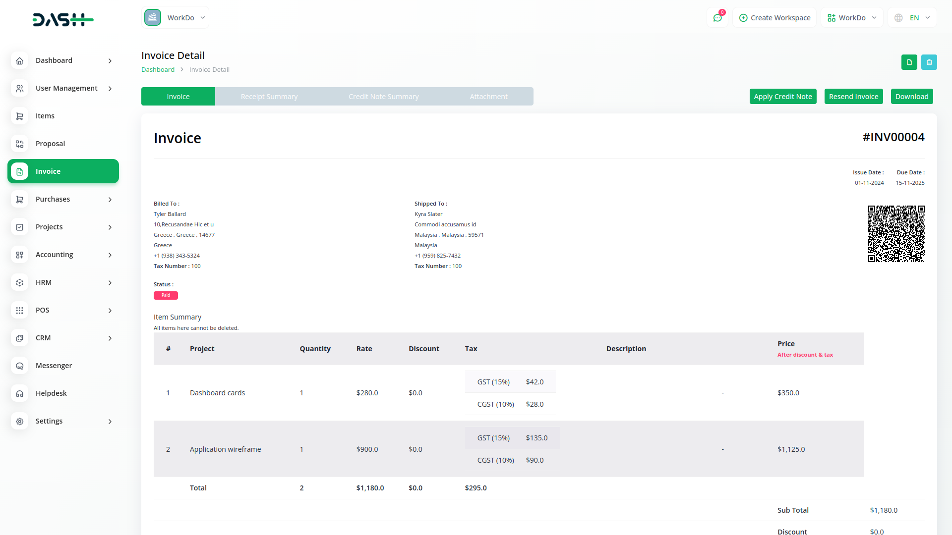 WorkDo Dash SaaS - Open Source ERP with Multi-Workspace by WorkDo | CodeCanyon