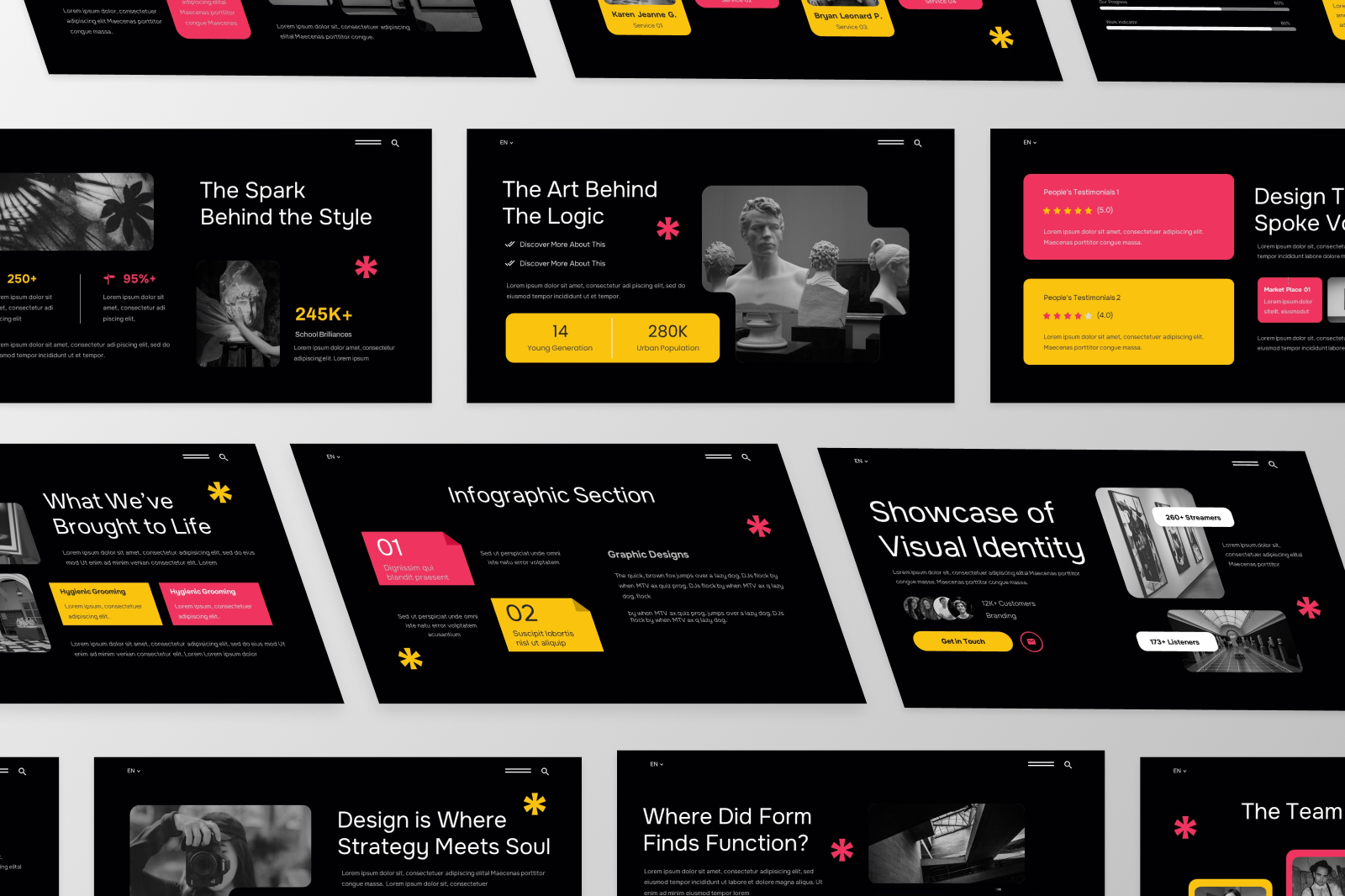 Creative Art Gallery PowerPoint Template, Presentation Templates ...