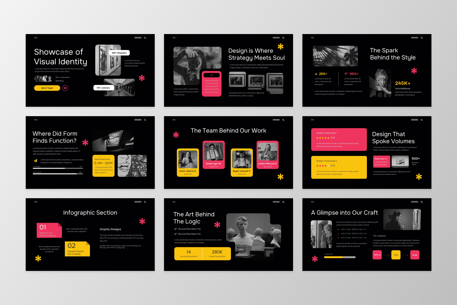 Creative Art Gallery PowerPoint Template, Presentation Templates ...