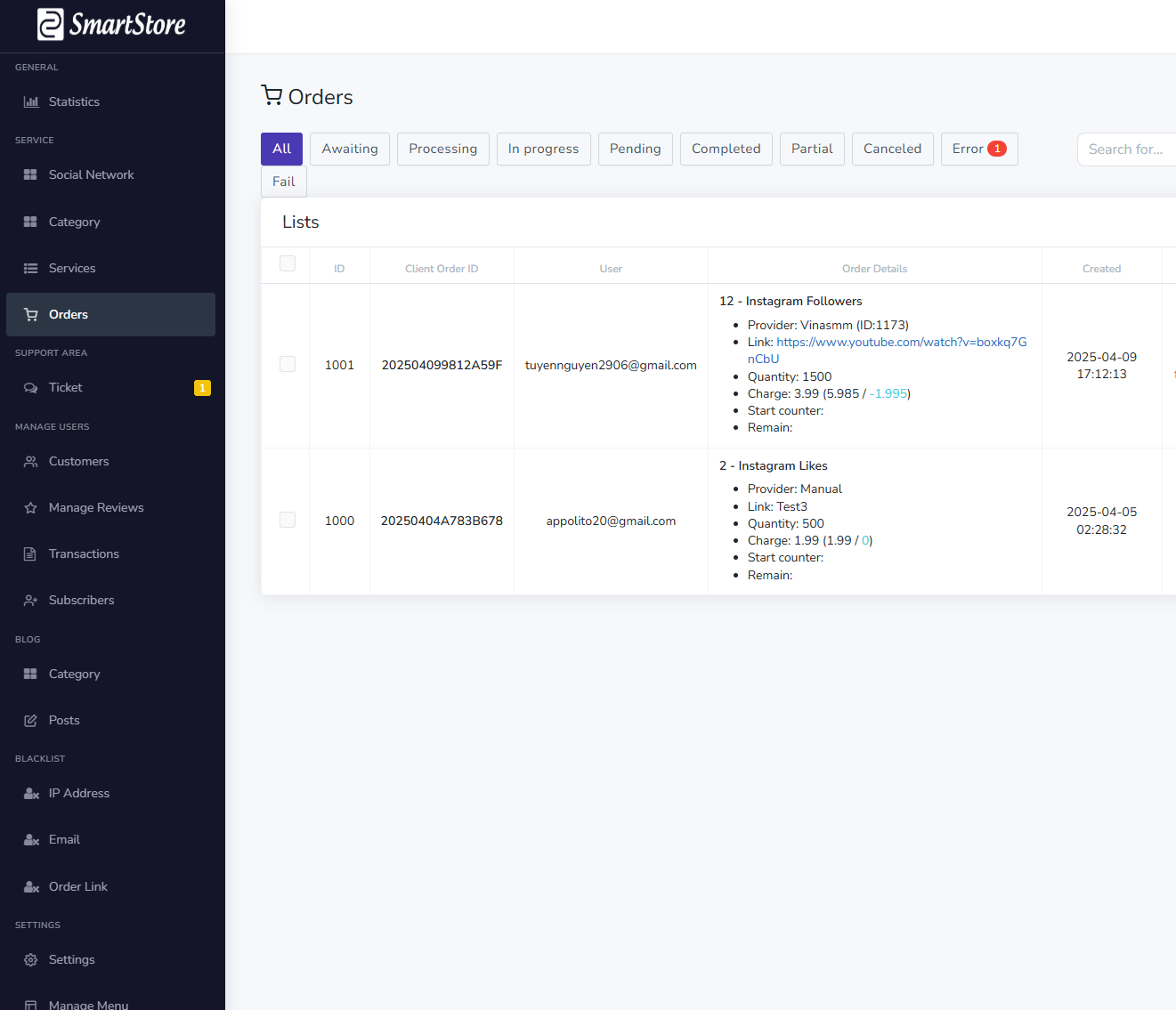 SmartStore - SMM Store Script by SmartKaido | CodeCanyon