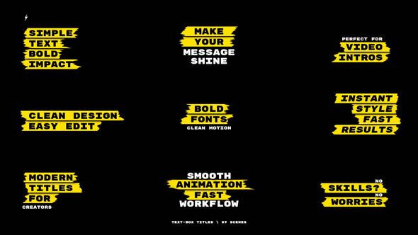 Text-Box Titles | After Effects, After Effects Project Files | VideoHive