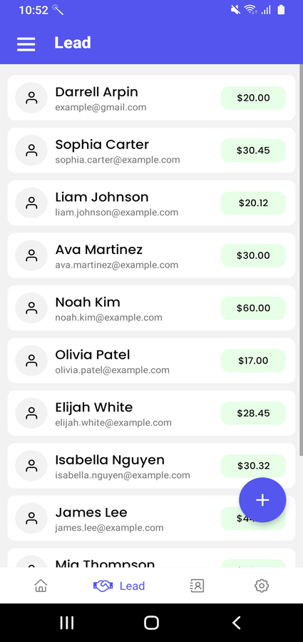 CRM - Sales & Marketing App React Native iOS/Android App Template by vg_infotec