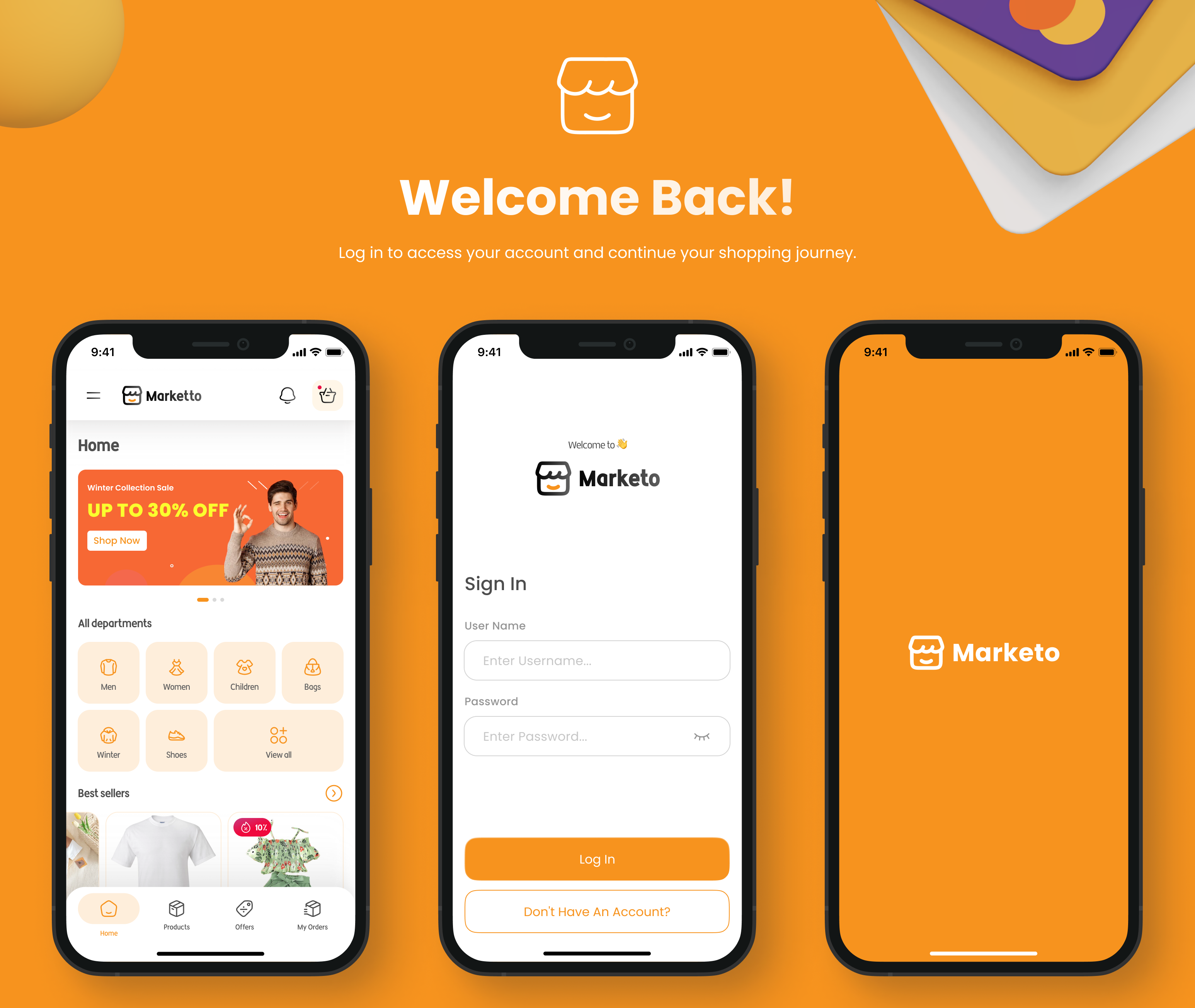 Marketo Ecommerce Completed Solution with Admin Flutter App ,Node JS ...