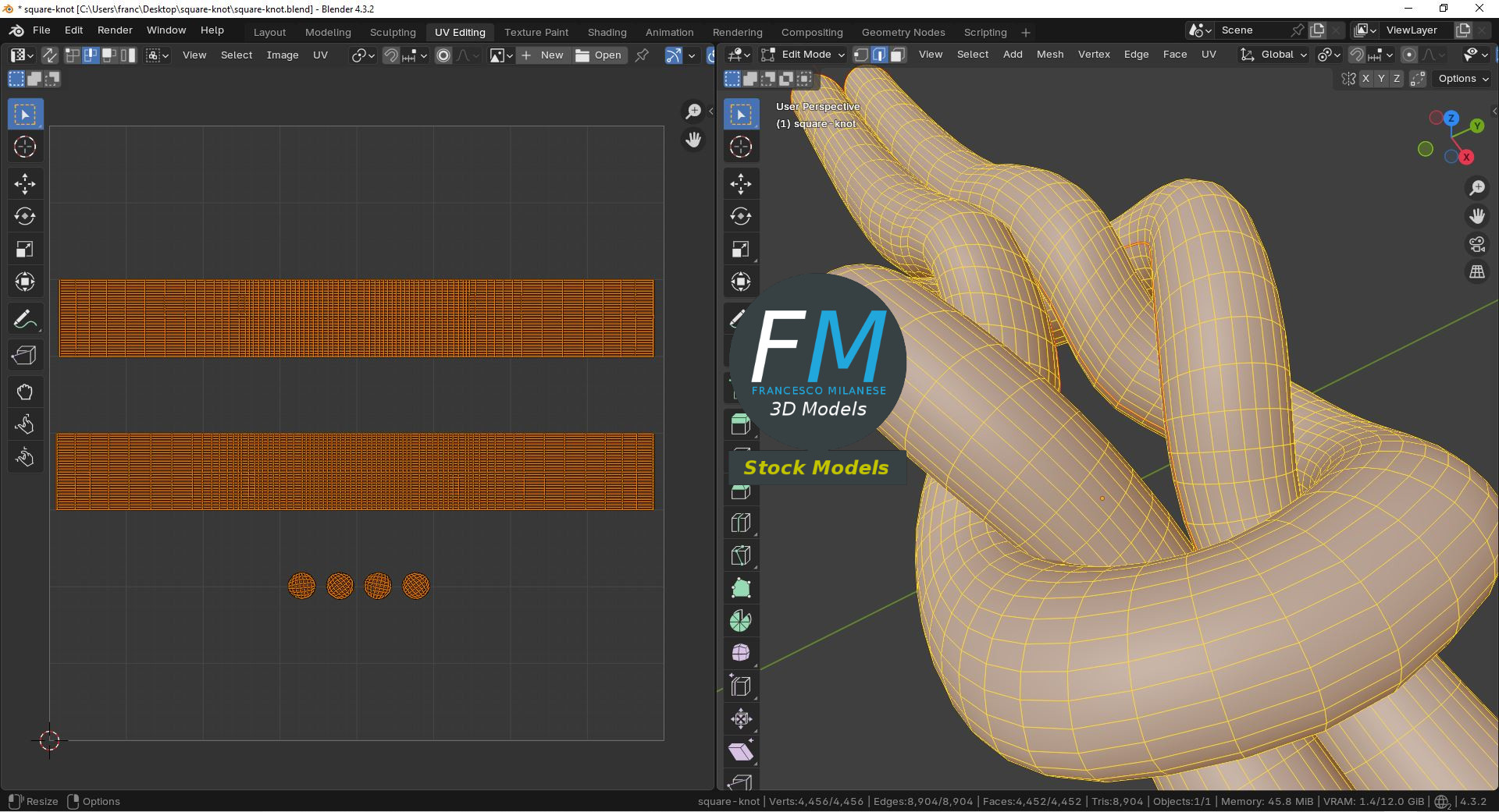 Square knot by FrancescoMilanese85 | 3DOcean