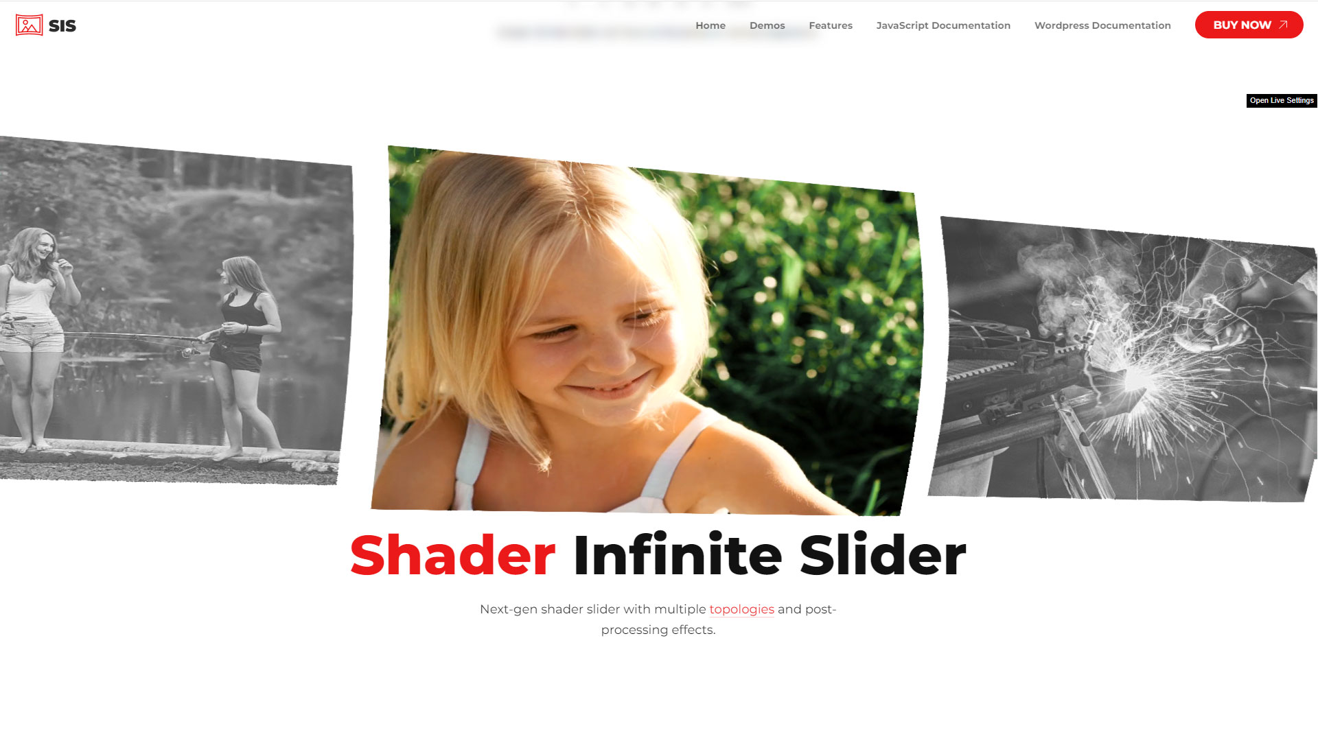 Shader Infinite Slider WordPress and WooCommerce Plugin by FWDesign