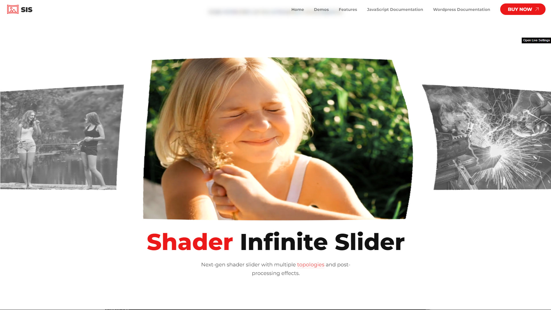 Shader Infinite Slider WordPress and WooCommerce Plugin by FWDesign