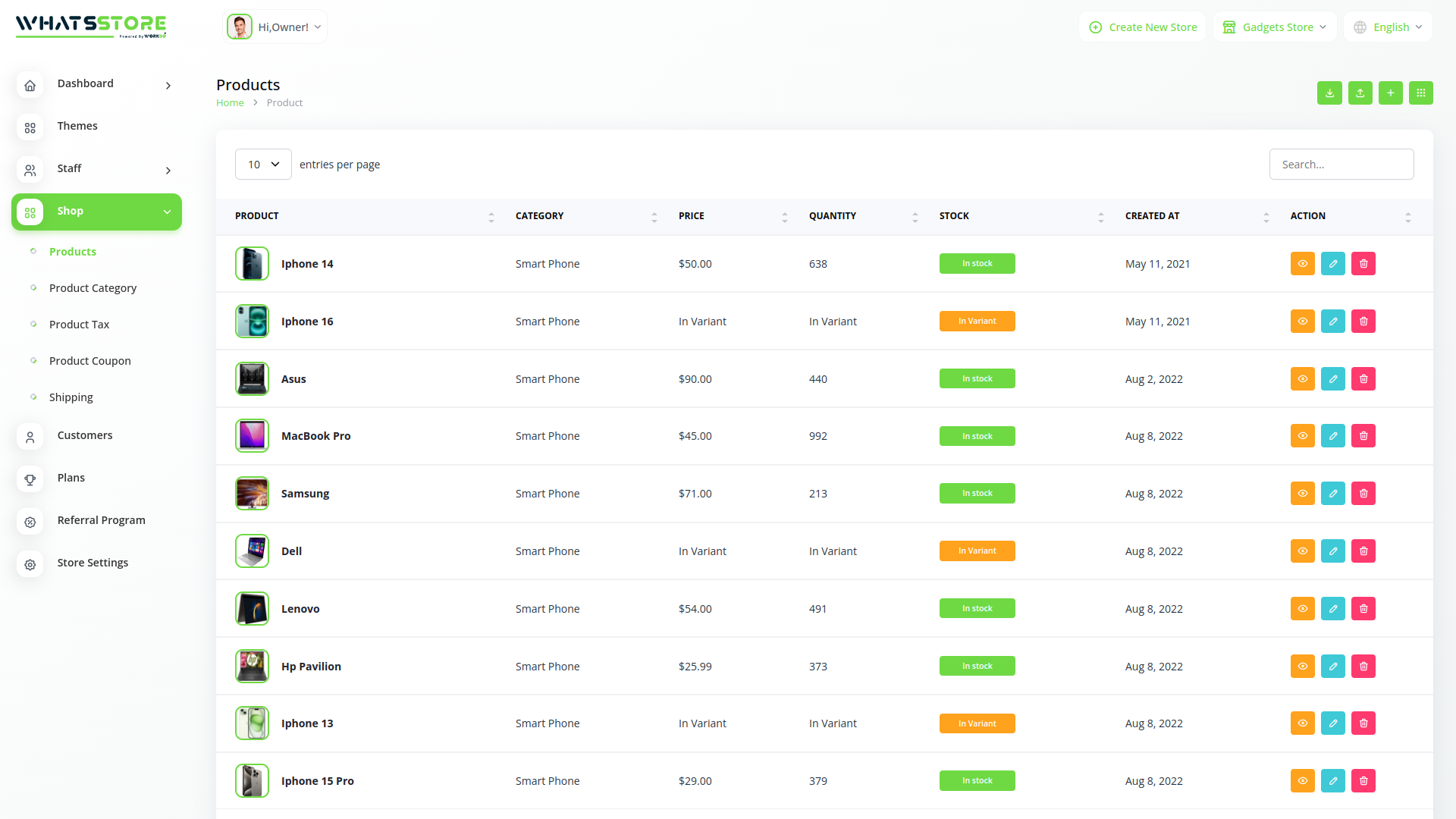WhatsStore SaaS - Online WhatsApp Store Builder by WorkDo | CodeCanyon