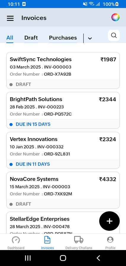Accounting App - Invoice Generator | Business Ledger React Native iOS ...