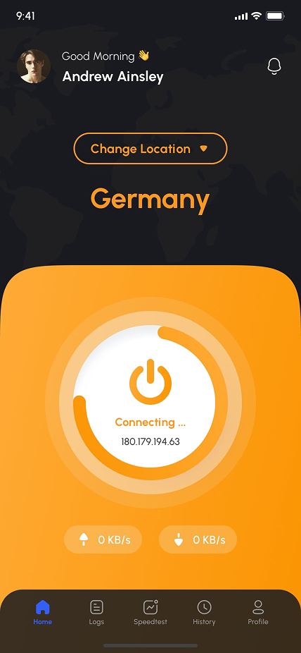 Levin - VPN React Native CLI App Ui Kit by lalaWeb | CodeCanyon