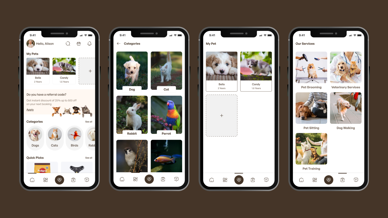 Prime Pet Care Flutter App UI Kit by thefuturelens | CodeCanyon
