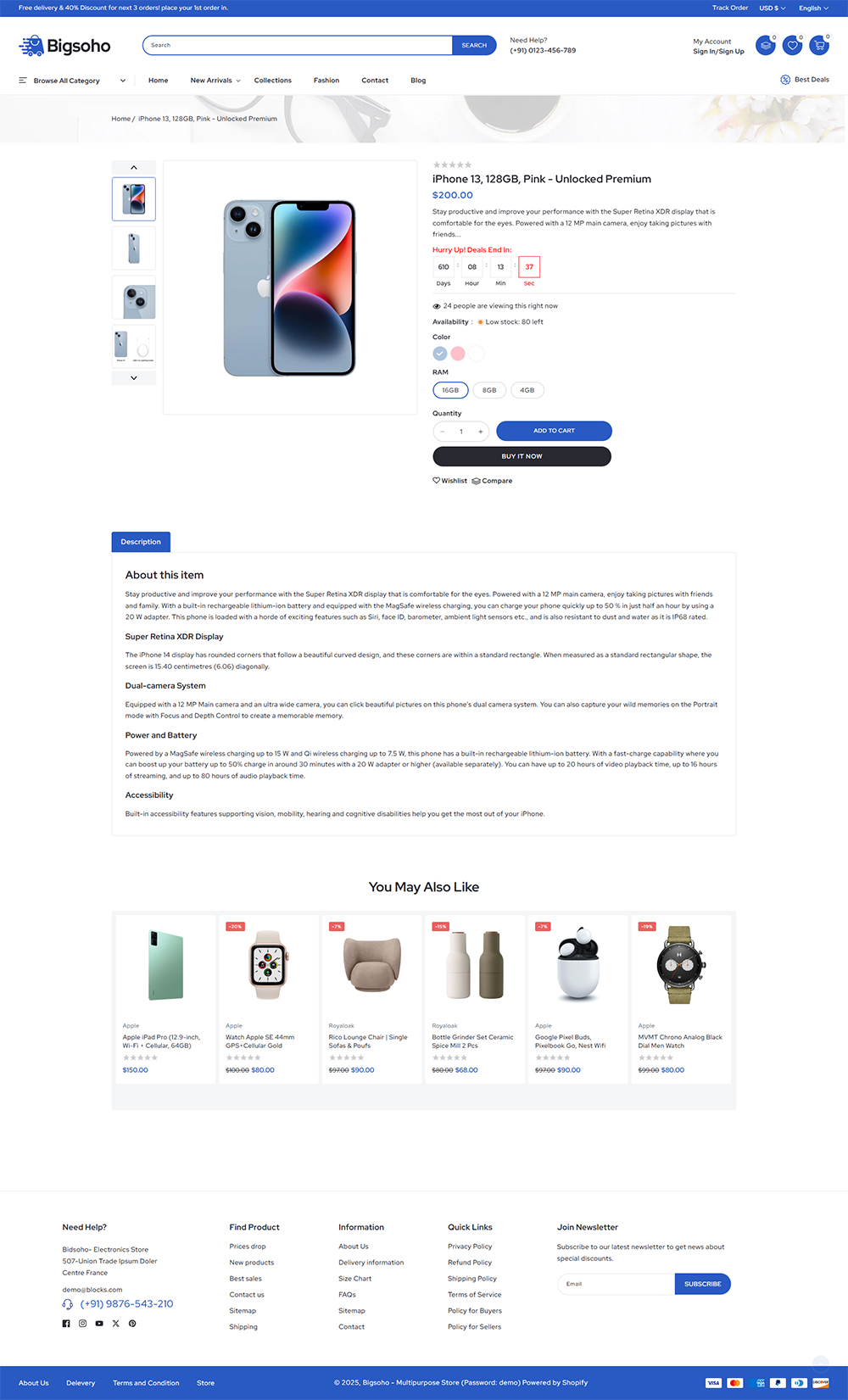 Bigsoho - Multipurpose Sectioned Shopify 2.0 Responsive Theme by codezeel