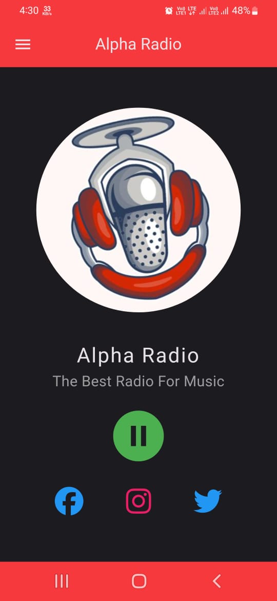 Alpha Radio v4.0 || Single Radio Flutter Mobile App || Ready to use ...