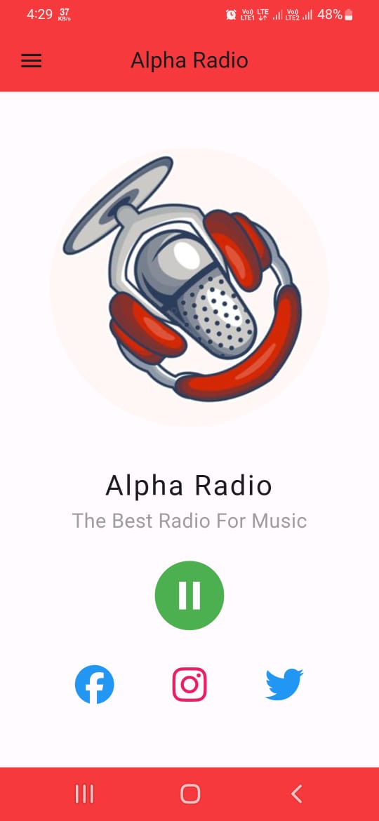 Alpha Radio v4.0 || Single Radio Flutter Mobile App || Ready to use ...