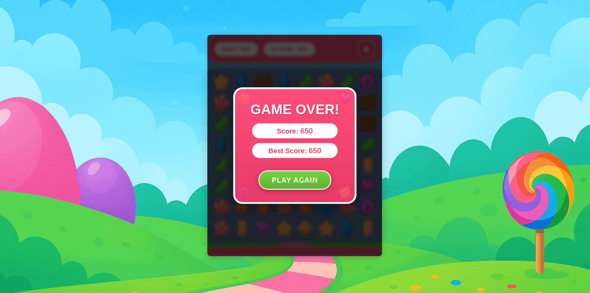 Pop Candy – Most Addictive HTML5 Game by techxedo | CodeCanyon