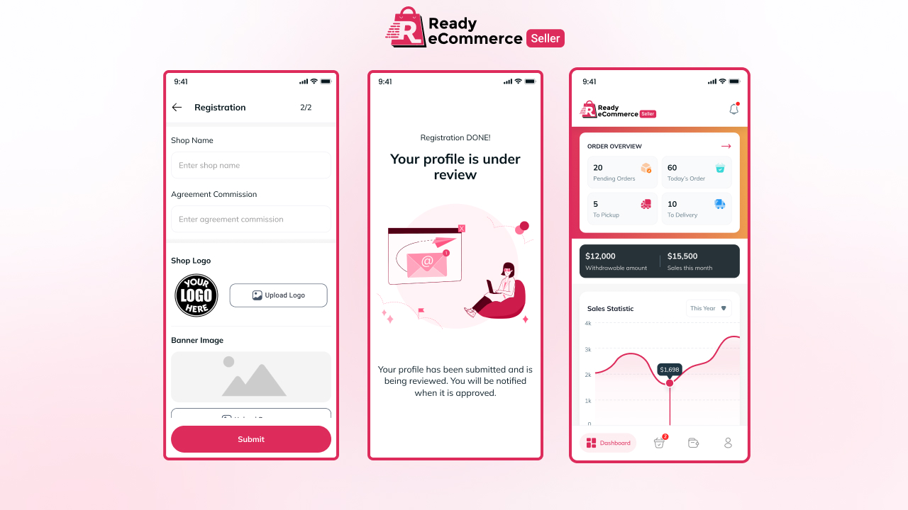 Ready eCommerce - E-Commerce Seller App | Store App | Provider App ...