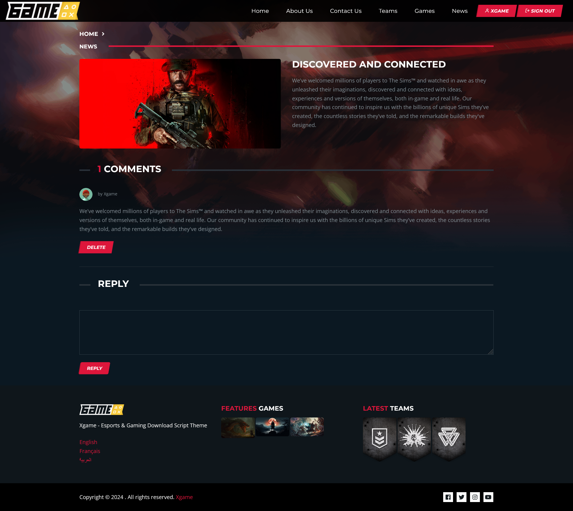 Xgame - Esports & Gaming Download Script Theme by Meteros | CodeCanyon