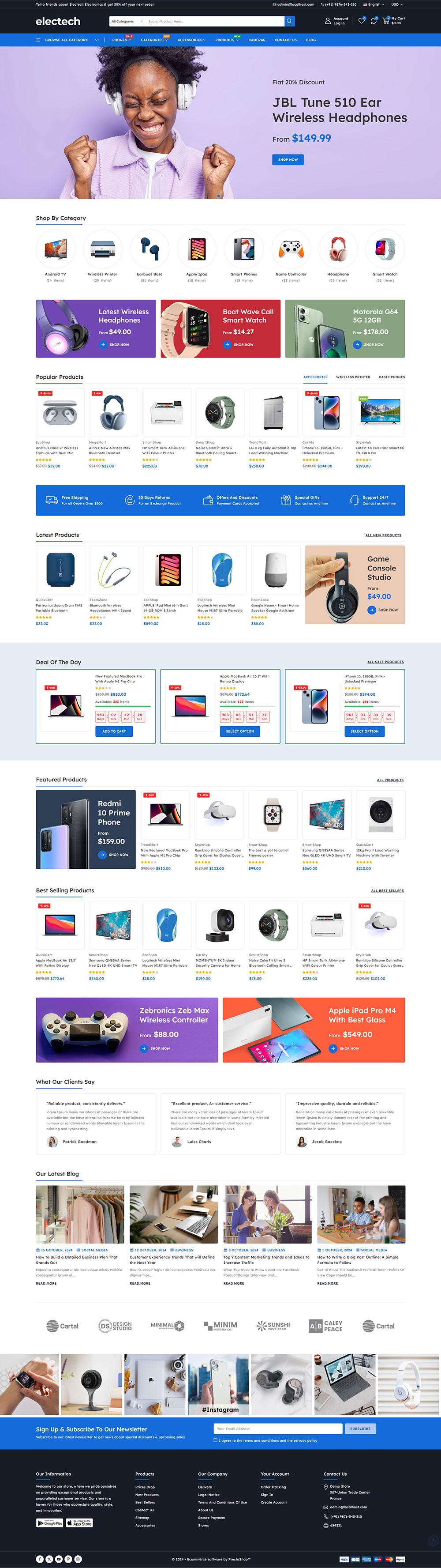 Electech - Electronics Mega Store Prestashop Responsive Theme by codezeel