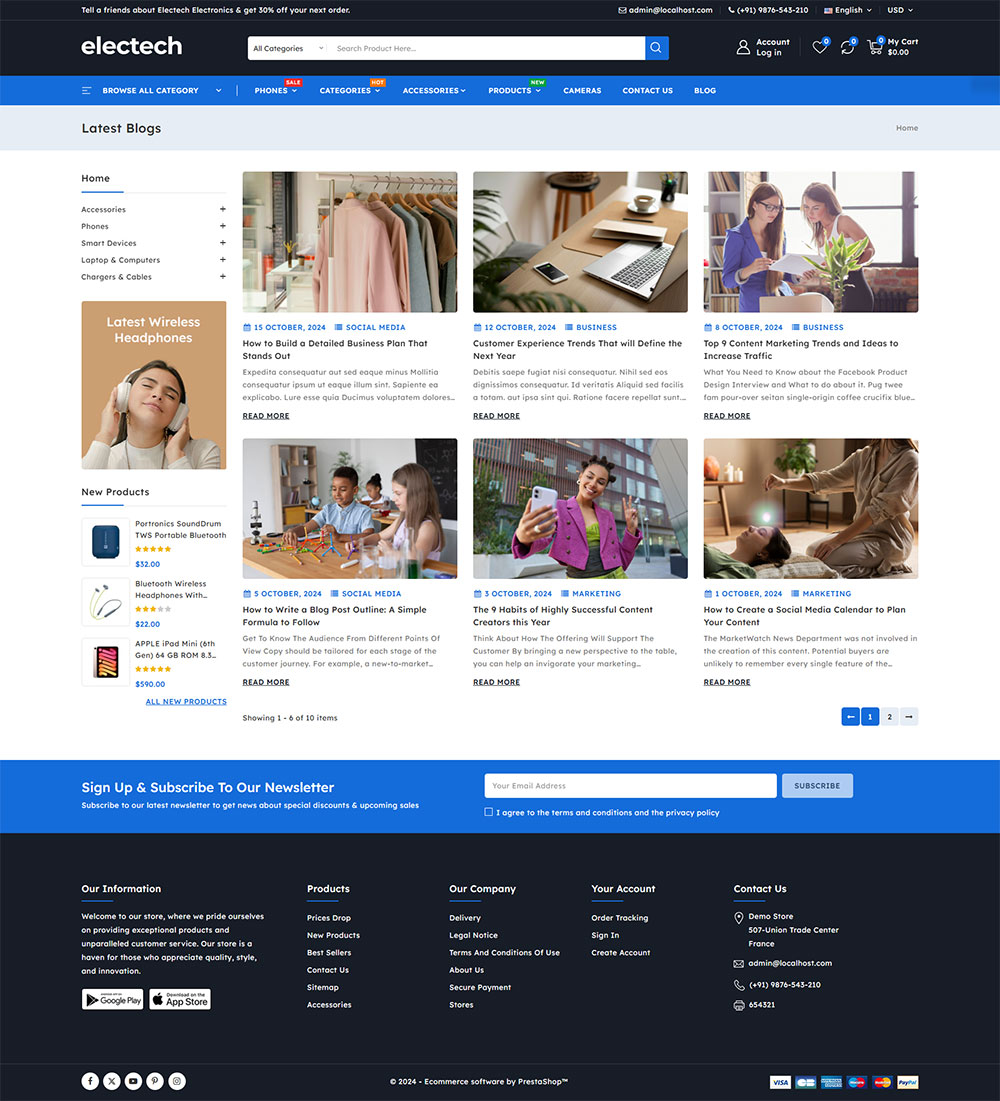 Electech - Electronics Mega Store Prestashop Responsive Theme by codezeel
