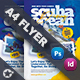 Scuba Diving Flyer Templates, Print Templates | GraphicRiver