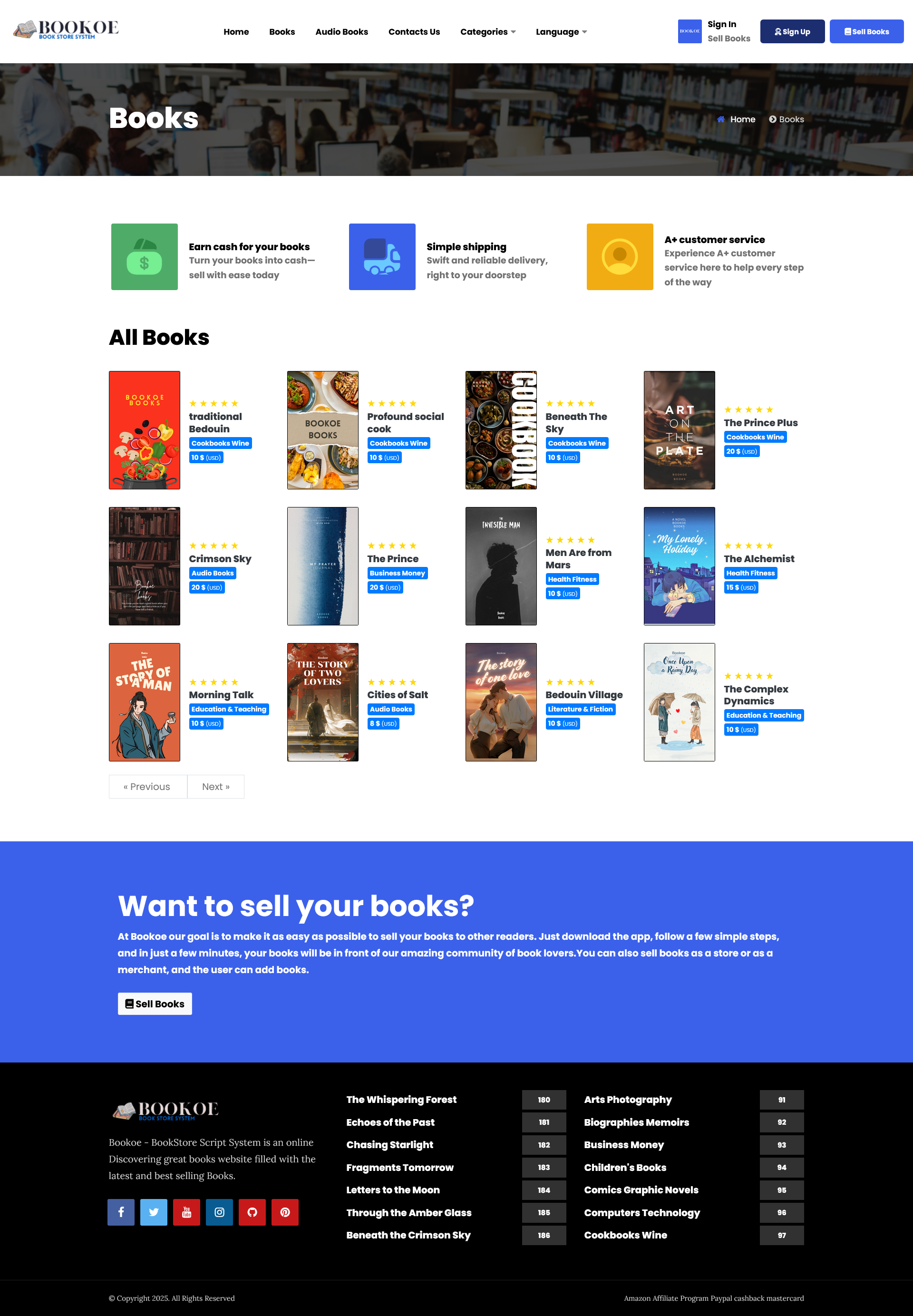 Bookoe - BookStore Script System with website by Meteros | CodeCanyon