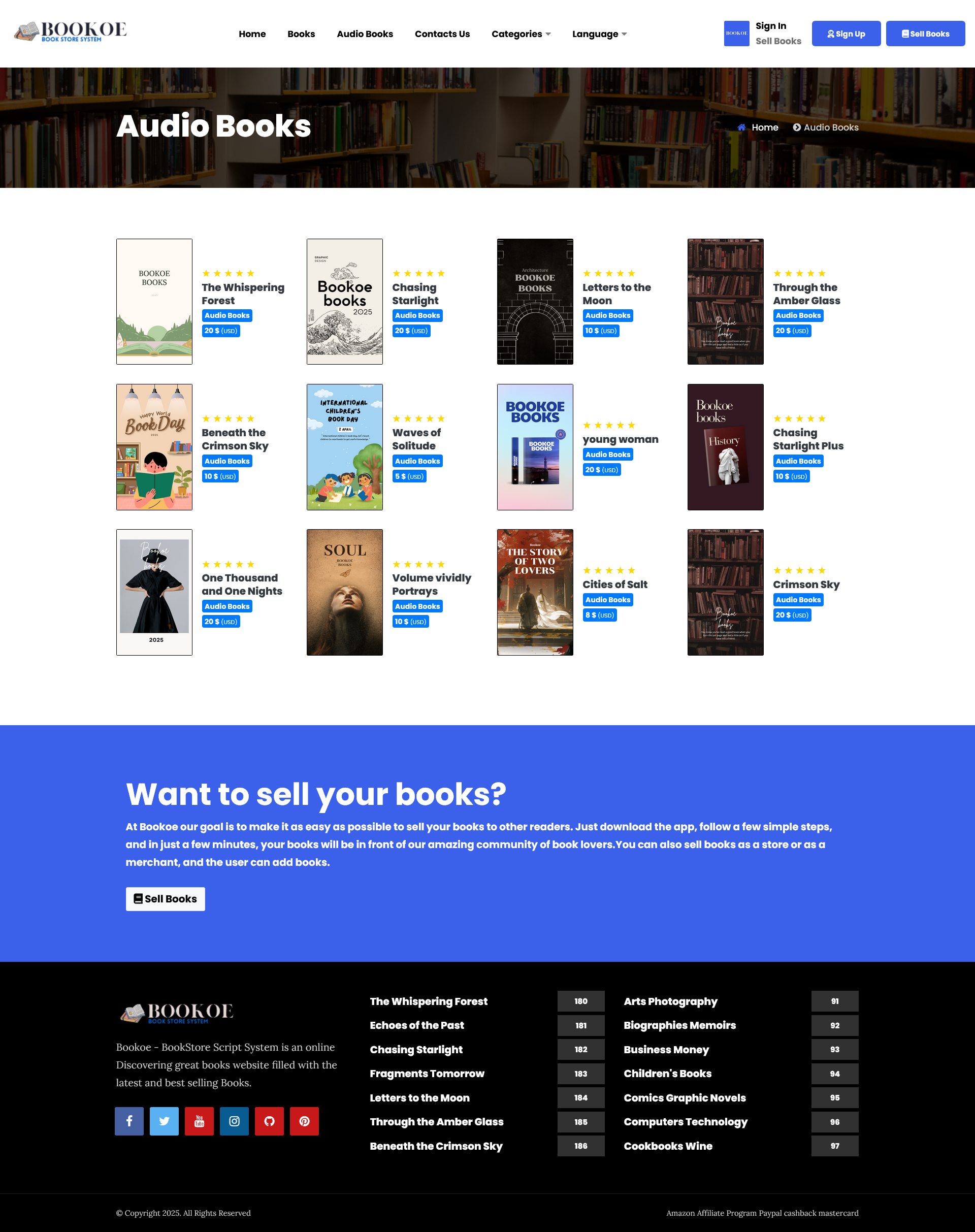 Bookoe - BookStore Script System with website by Meteros | CodeCanyon