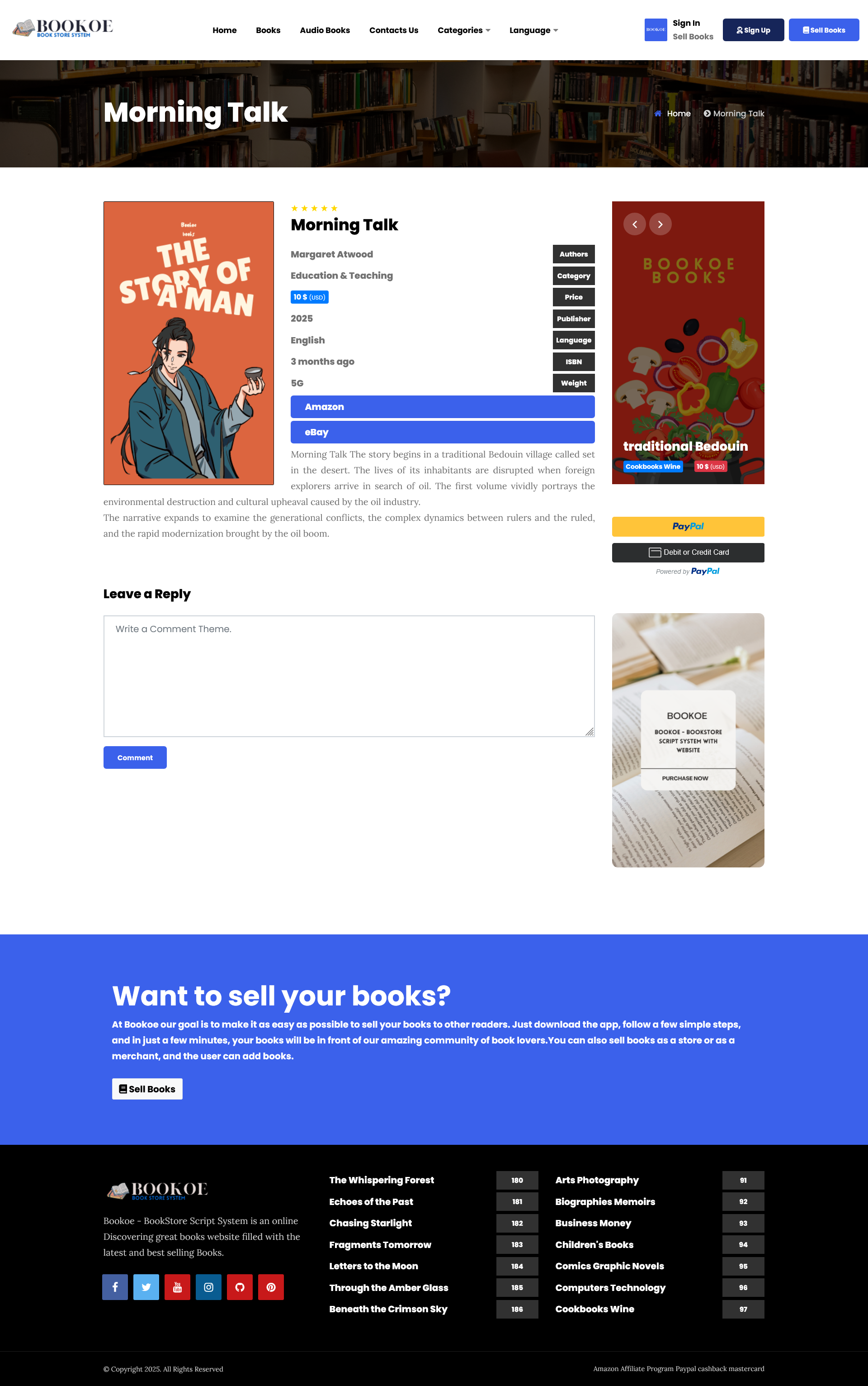 Bookoe - BookStore Script System with website by Meteros | CodeCanyon