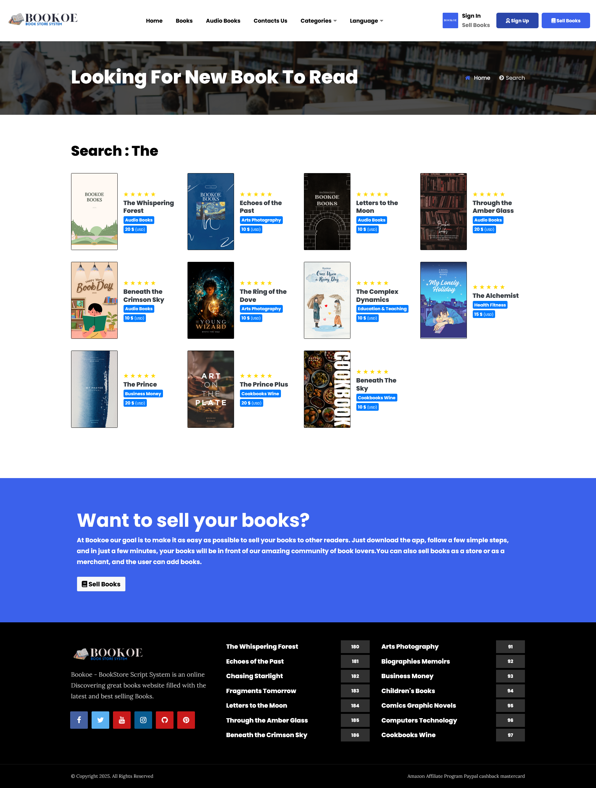 Bookoe - BookStore Script System with website by Meteros | CodeCanyon