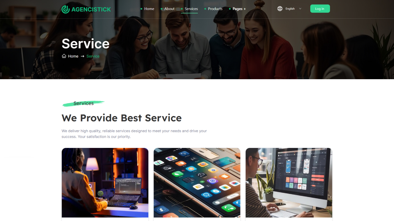 Agencistick - A complete Versatile Portfolio Agency Website | User ...