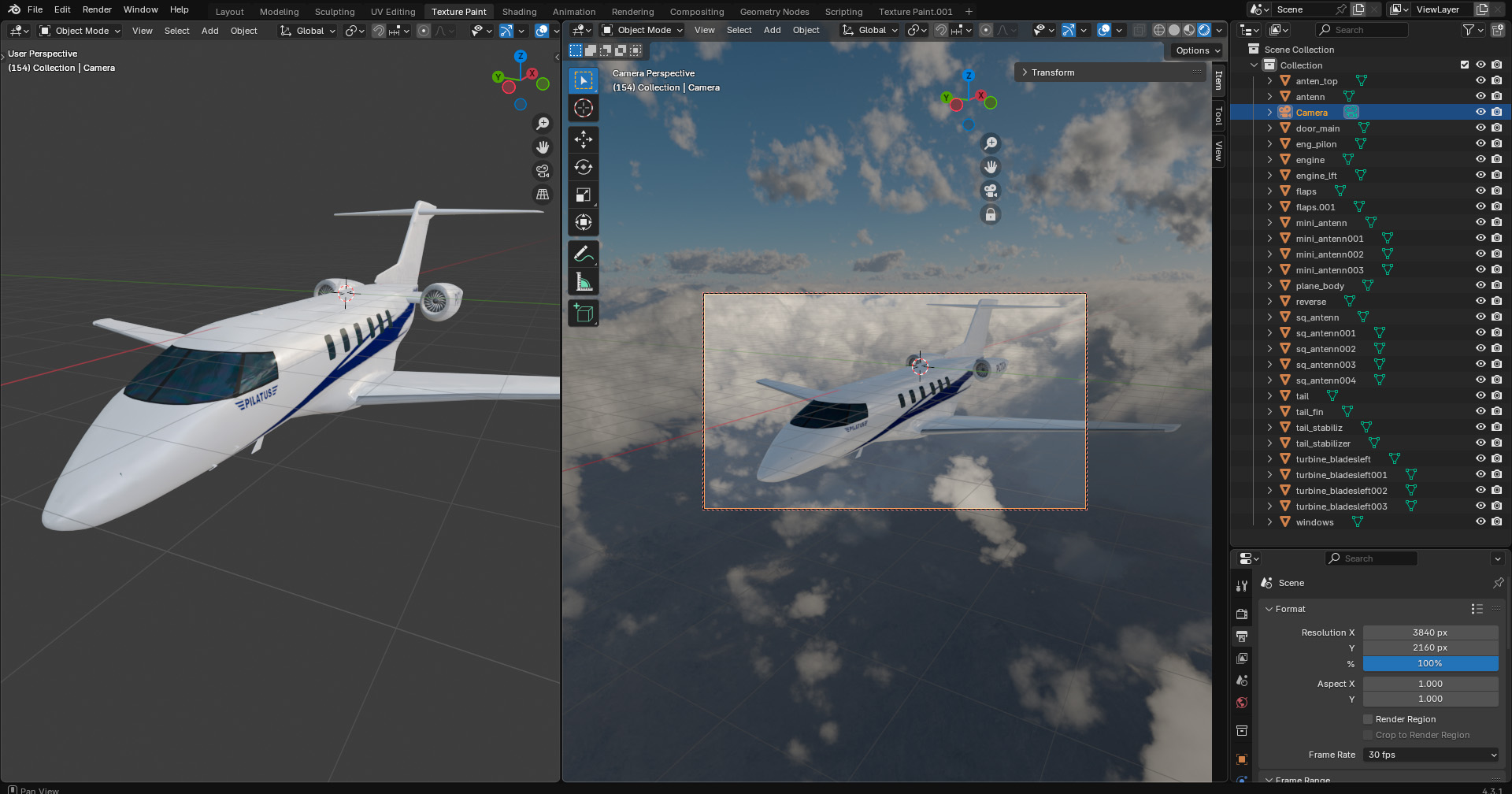 Pilatus PC24 jet airplane lo-poly flight mode by Art_good_format | 3DOcean