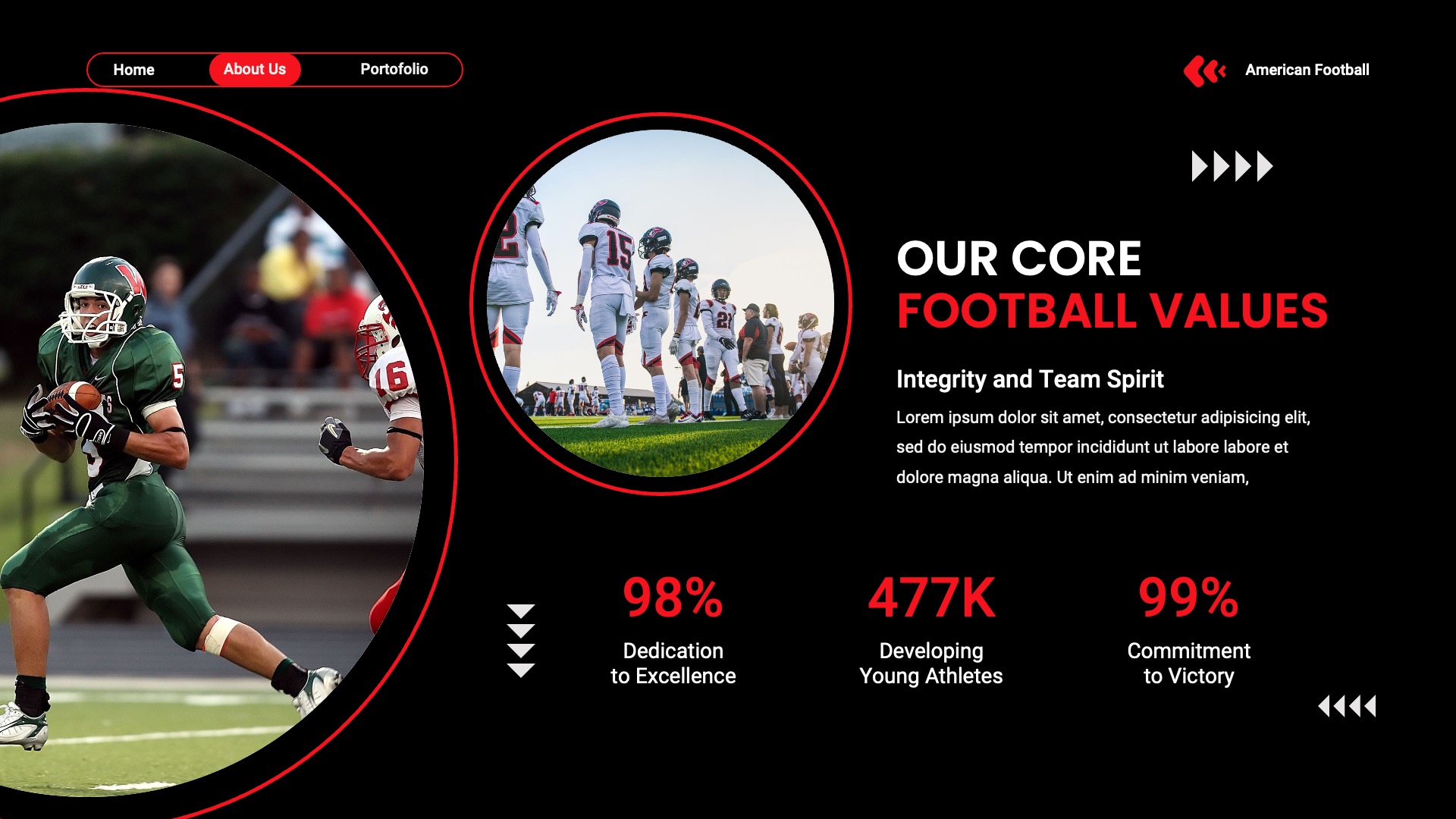 American Football PowerPoint Template, Presentation Templates ...