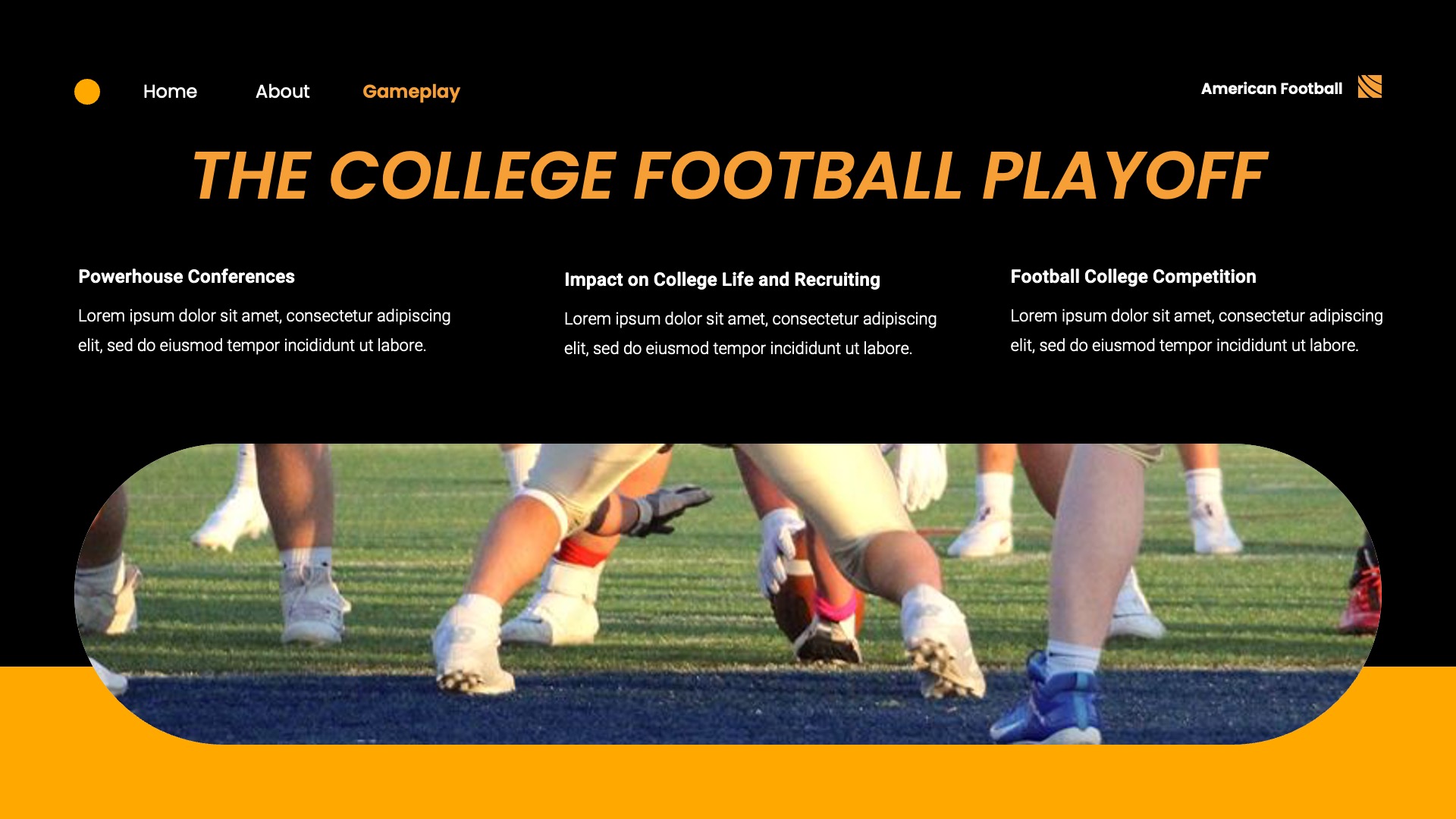 American Football PowerPoint Template, Presentation Templates ...