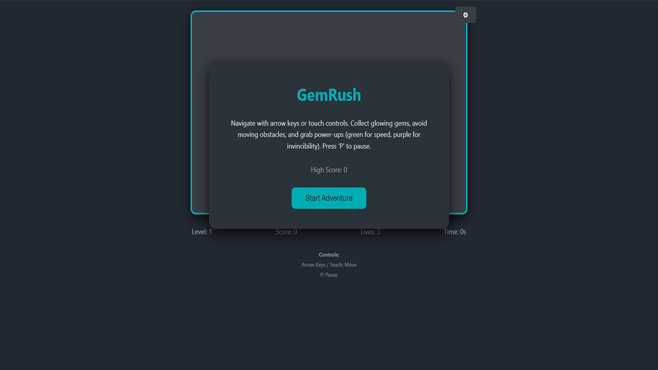 GemRush: HTML5 Arcade Game Template - Pure JavaScript & Mobile Ready by ...