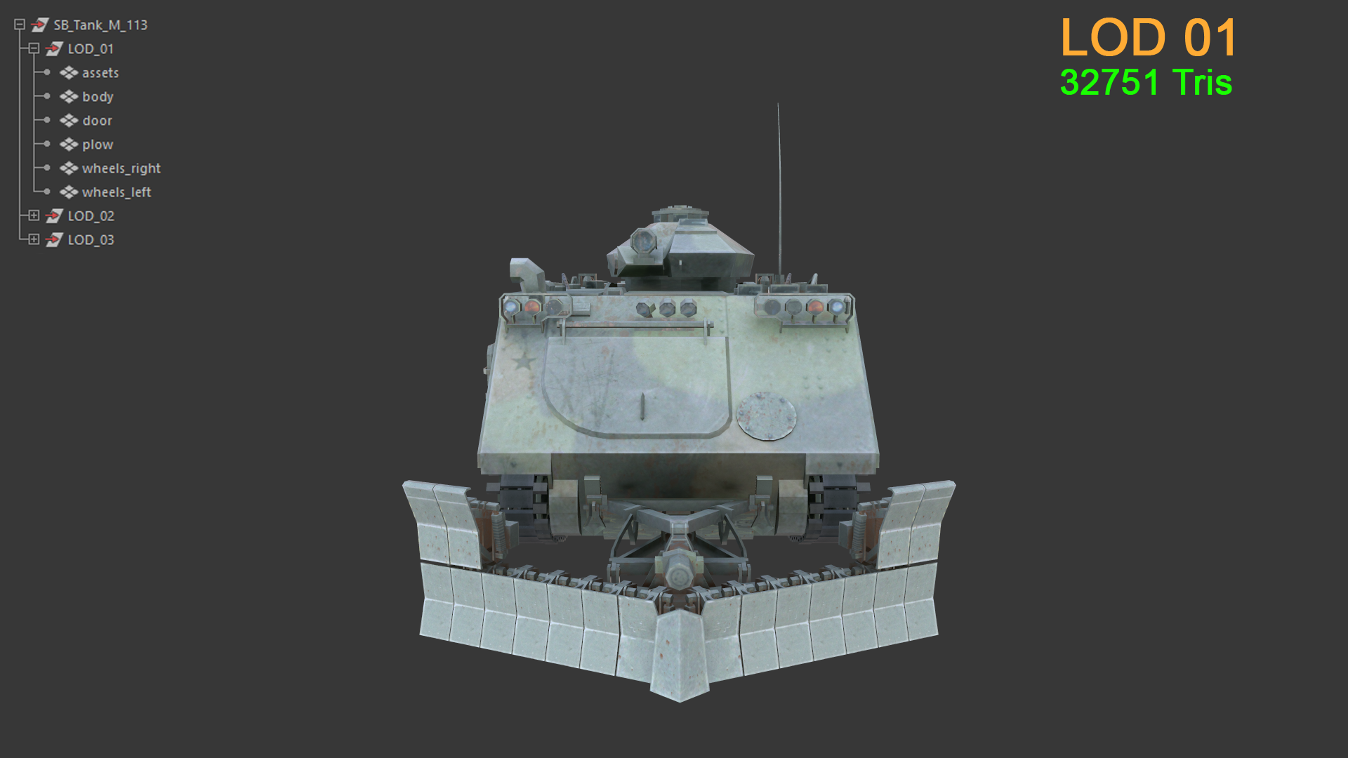 Asset - Army - Tank - M113 Low-poly 3D Model by diepdd | 3DOcean