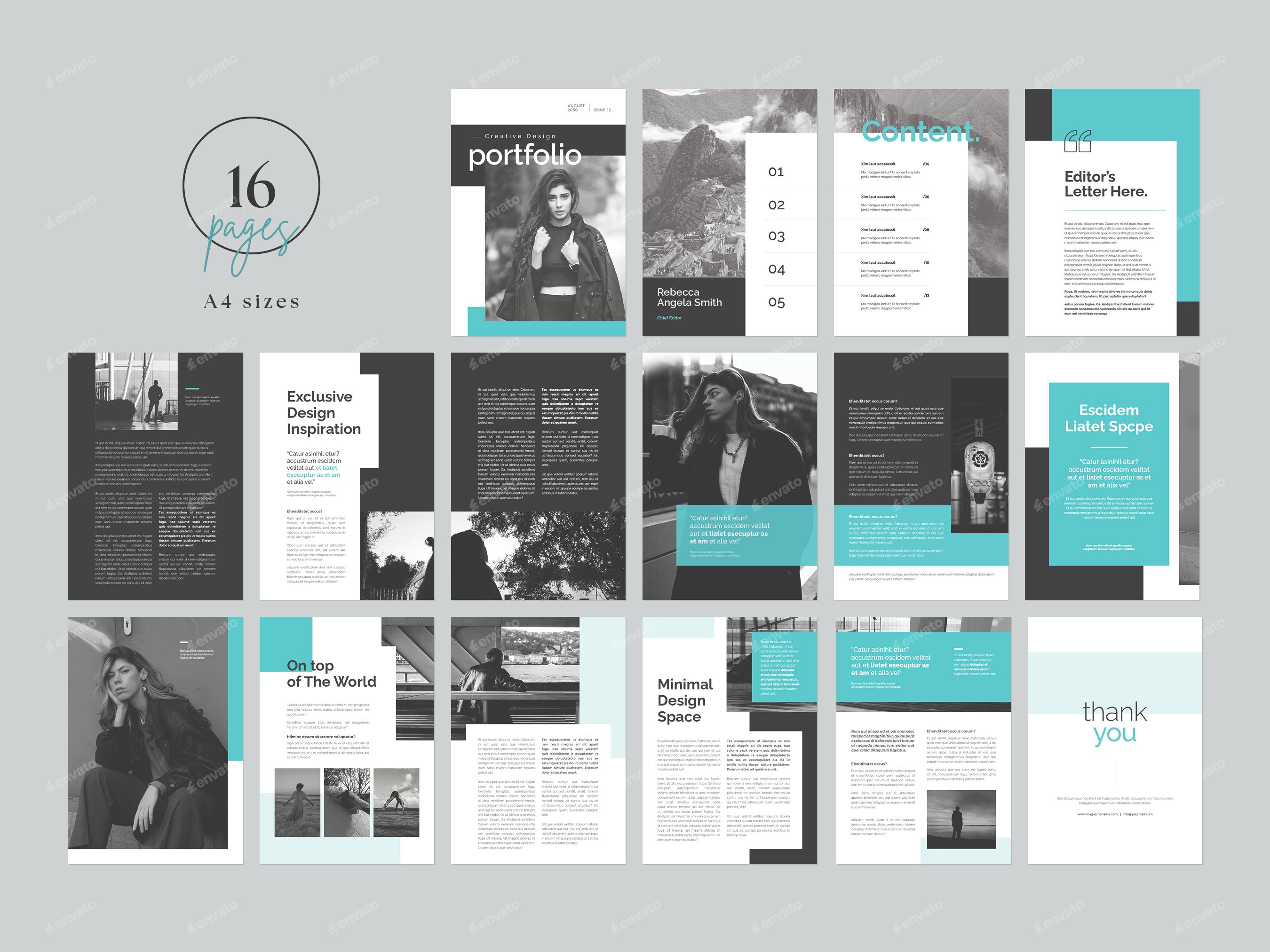 Company Portfolio Template, Business Portfolio | Canva, MS Word, Print ...