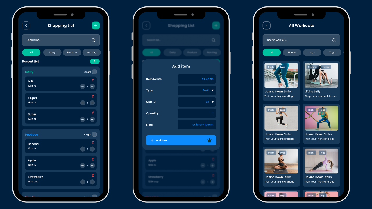 AI Fitness & Nutrition App Flutter Template | AI Workout & Meal Planner UI Kit by CodentraTech