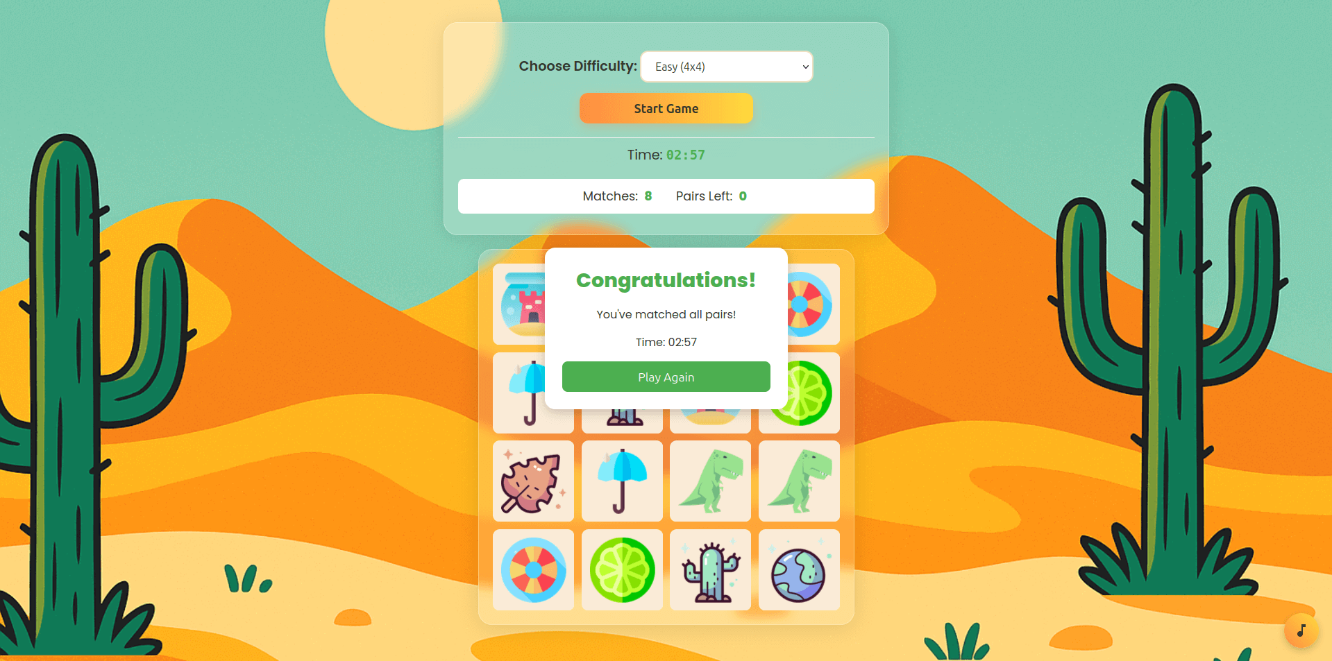 Matchify – HTML5 Memory Card Pairs Game by techxedo | CodeCanyon