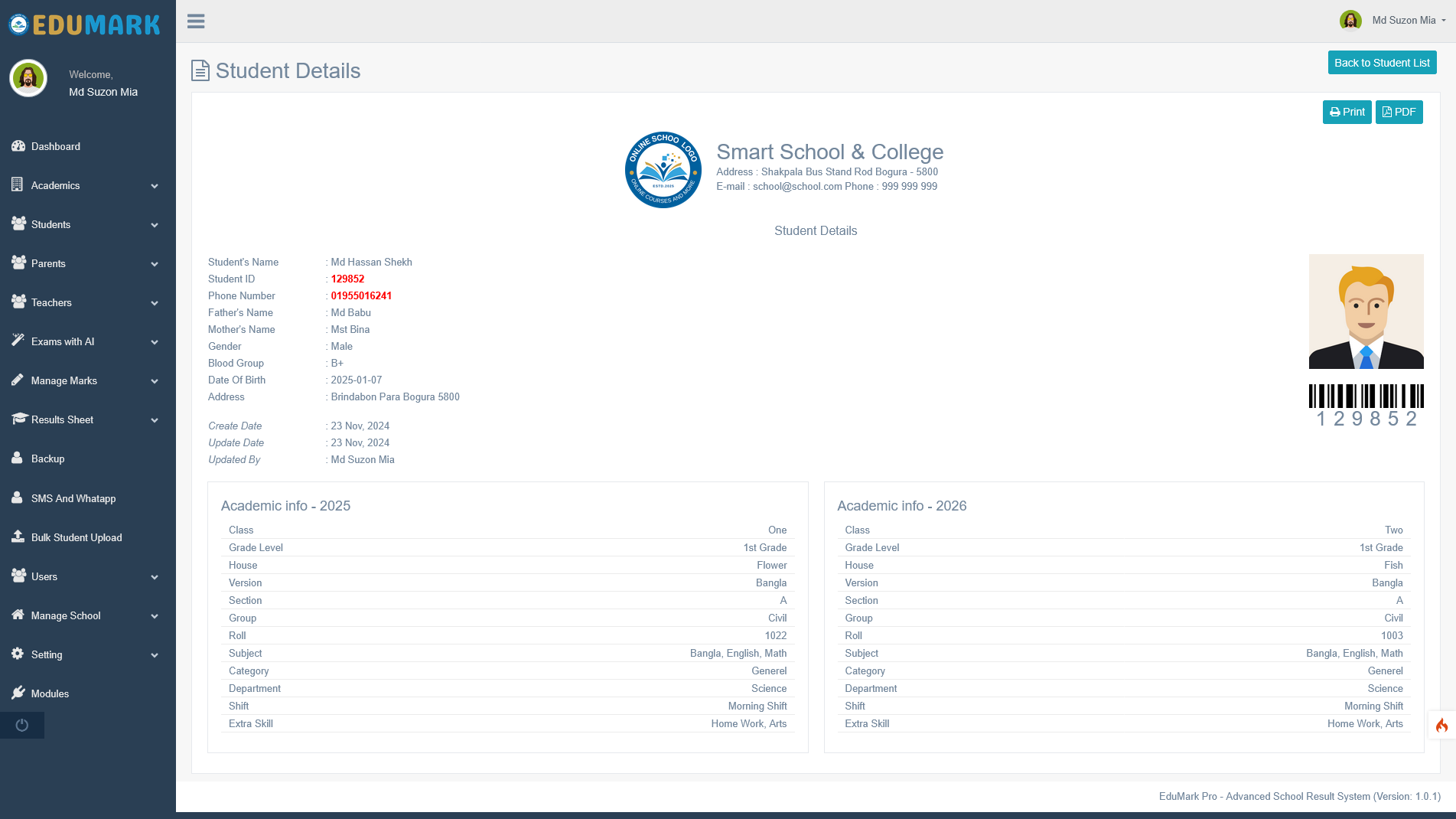EduMark – Smart School Management System | AI-Powered Exam & Result ...