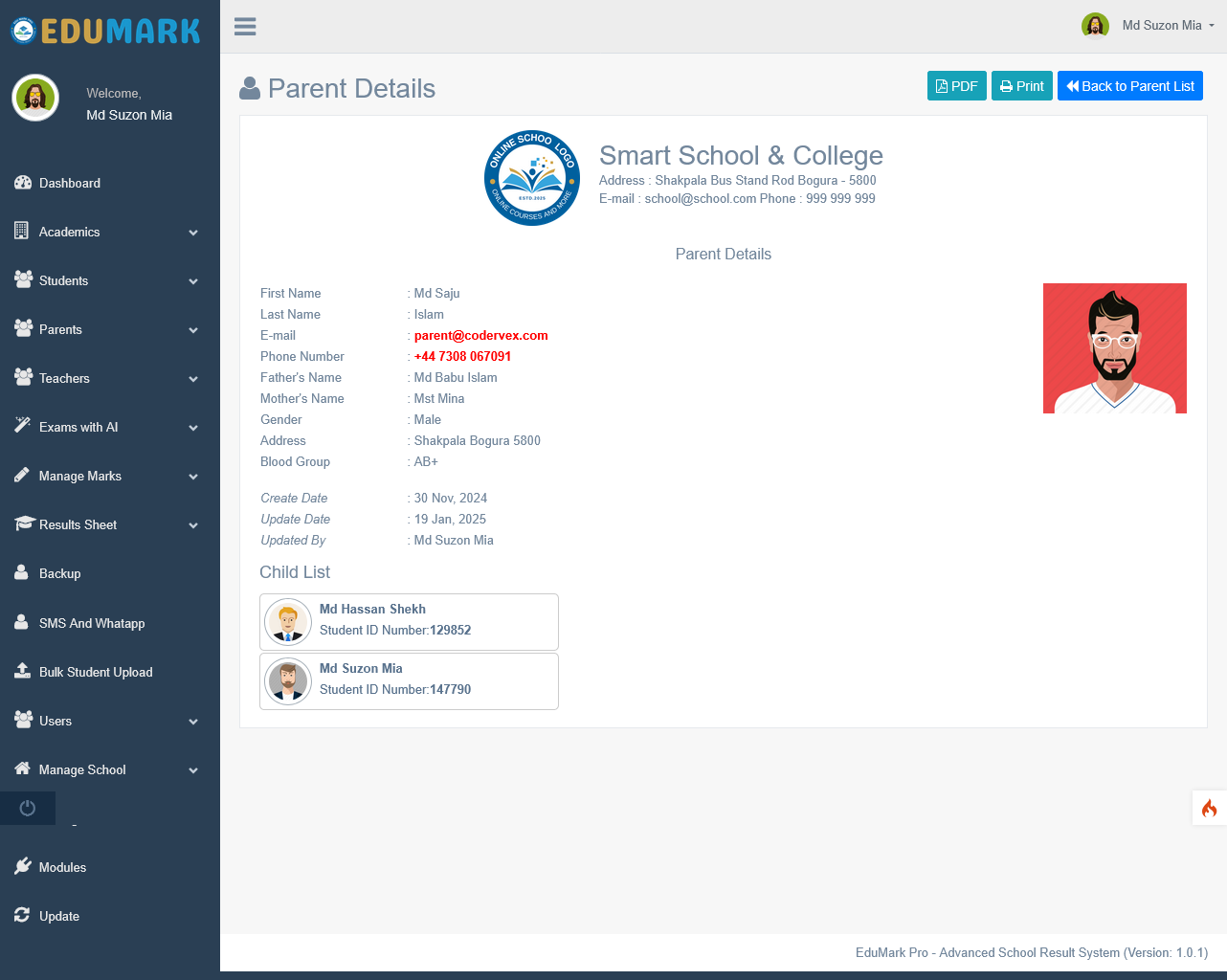 EduMark – Smart School Management System | AI-Powered Exam & Result ...