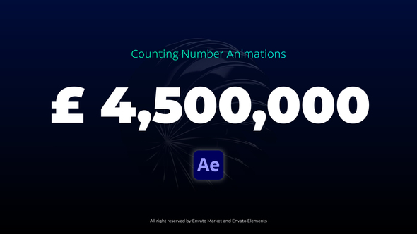 Counting Number Animations, After Effects Project Files | VideoHive