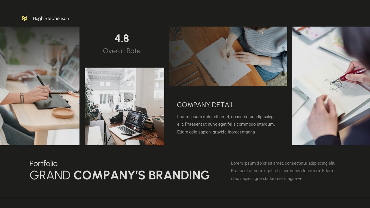 Design Portfolio PowerPoint Template, Presentation Templates | GraphicRiver